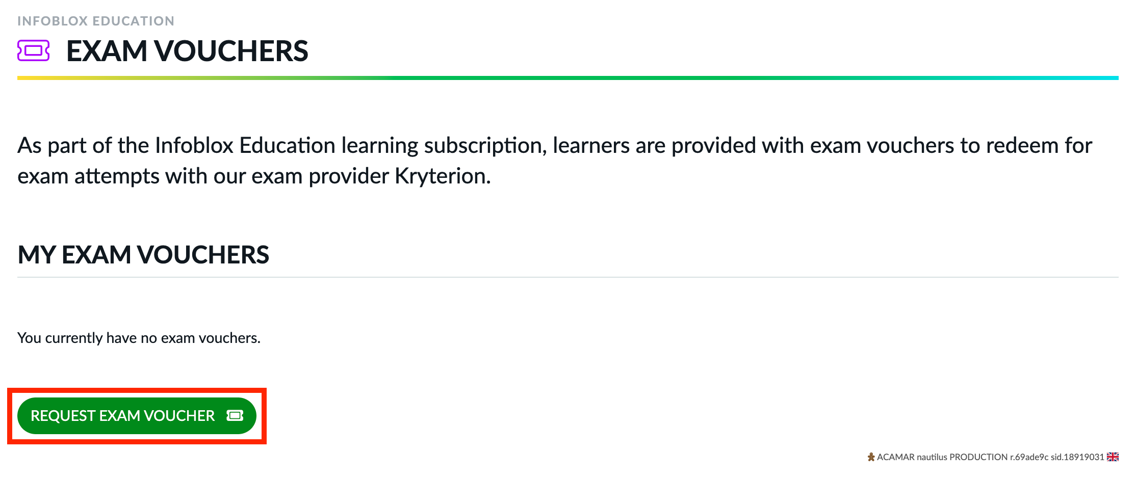 Obtaining Exam Vouchers